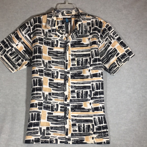 Steve Harvey | Shirts | Nwot Mens Steve Harvey Linen Blend Abstract ...